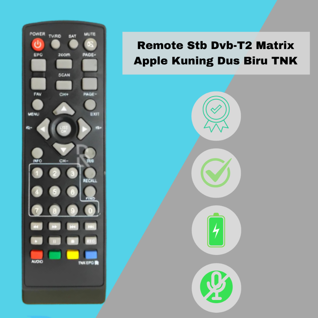 Jual Remote Stb Dvb-T2 Matrix Apple Kuning Dus Biru Matrix Garuda TNK ...
