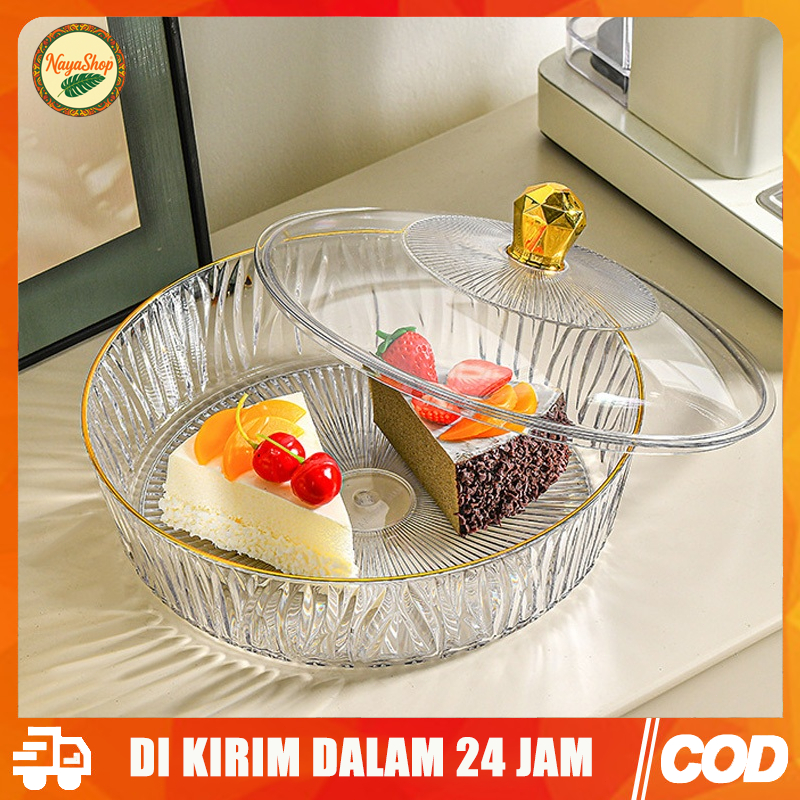 Jual Piring Buah Tempat Buah Tempat Roti Aesthetic Nampan Dengan Tutup ...