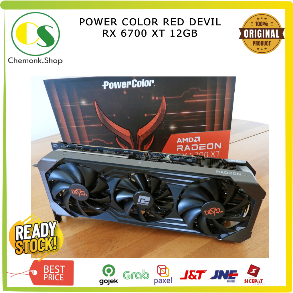 Jual Power Color Red Devil RX 6700 XT VGA Card RX 6700 XT 12GB Mulus ...