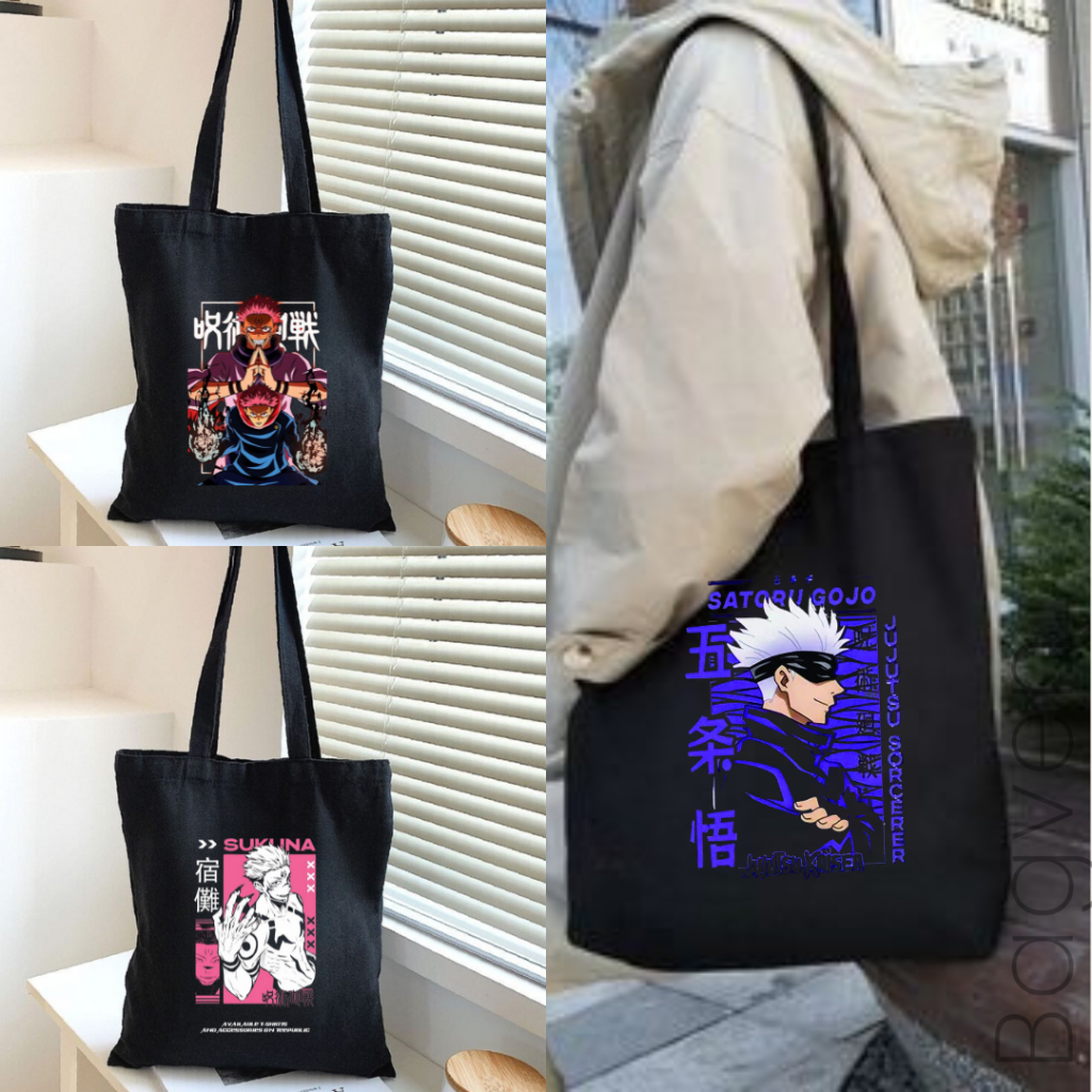 Jual Bagven Tas Tote Bag Motif Anime Sukuna | Shopee Indonesia