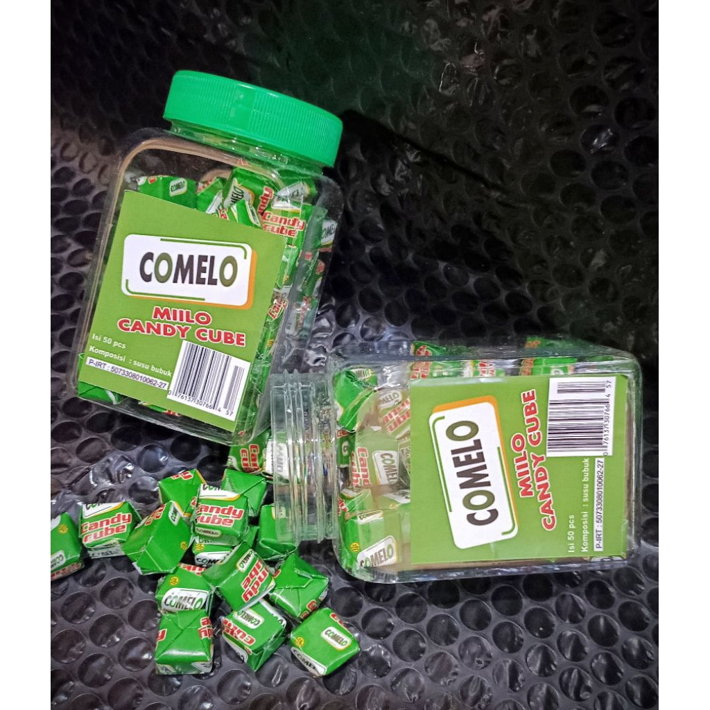 Jual Cokelat COMELO BOTOL Permen susu bubuk milo isi 50pc | Shopee ...