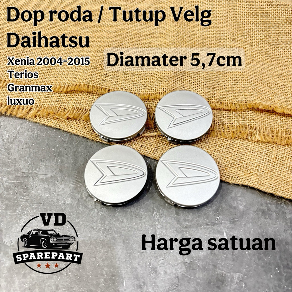 Jual Dop Roda Tutup Velg Xenia Terios Granmax Luxio 5,7 cm 2004-2015 ...