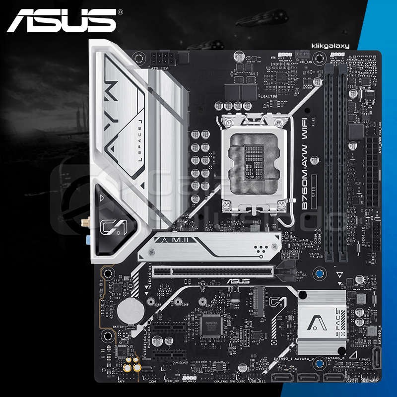Jual ASUS B760M-AYW WIFI - Intel B760 LGA 1700 Raptor Lake Motherboard ...