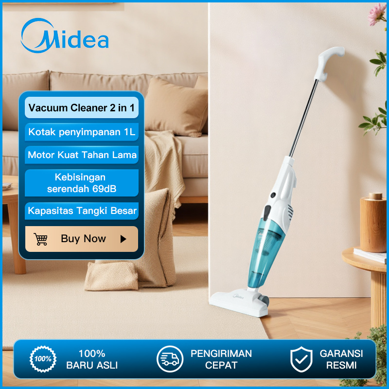 Jual Midea Penyedot Debu Portable Handheld 2 in 1 VC-SC861Biru | Shopee ...