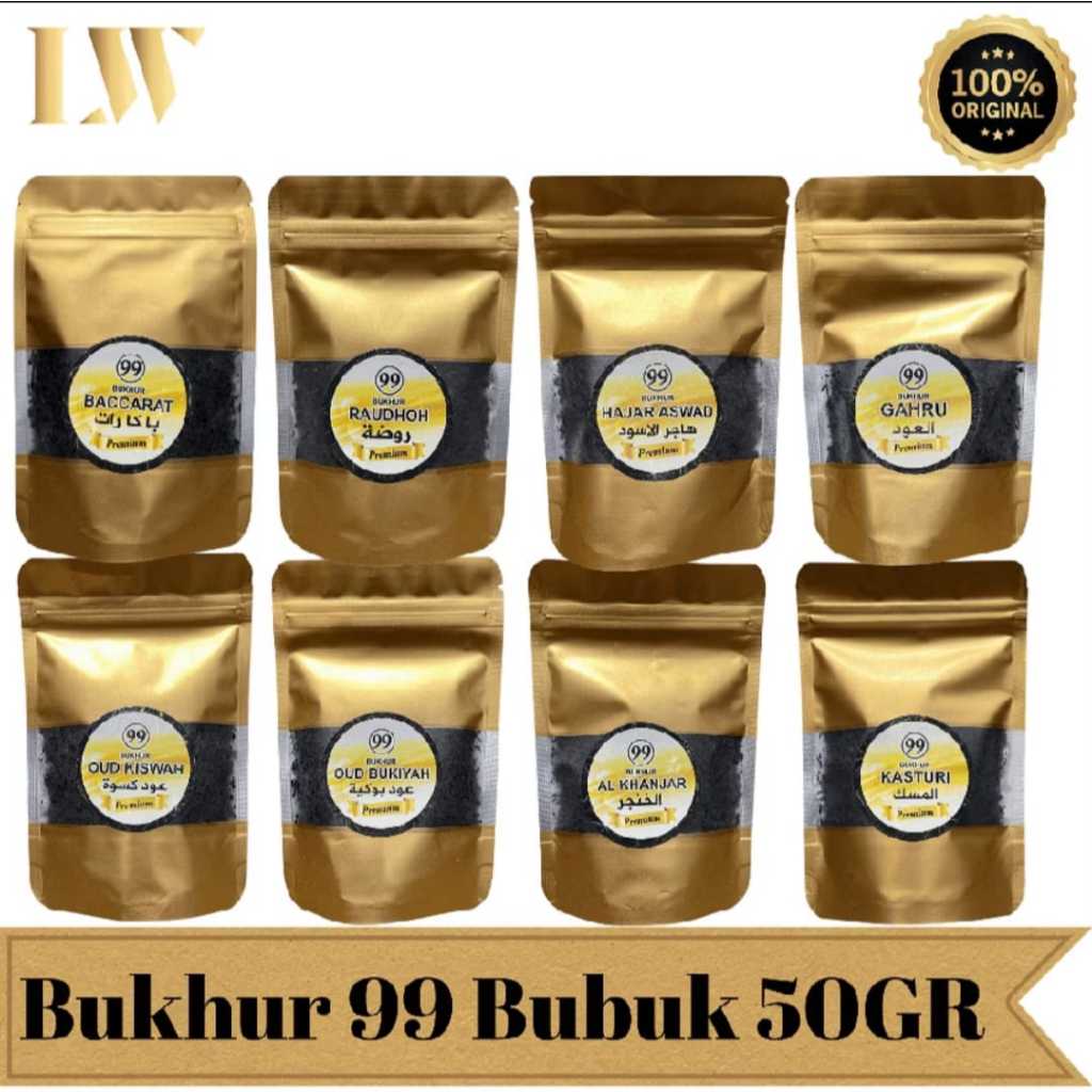 Jual Bukhur pouch premium 50gram free arang buhur basah dupa wangi ...