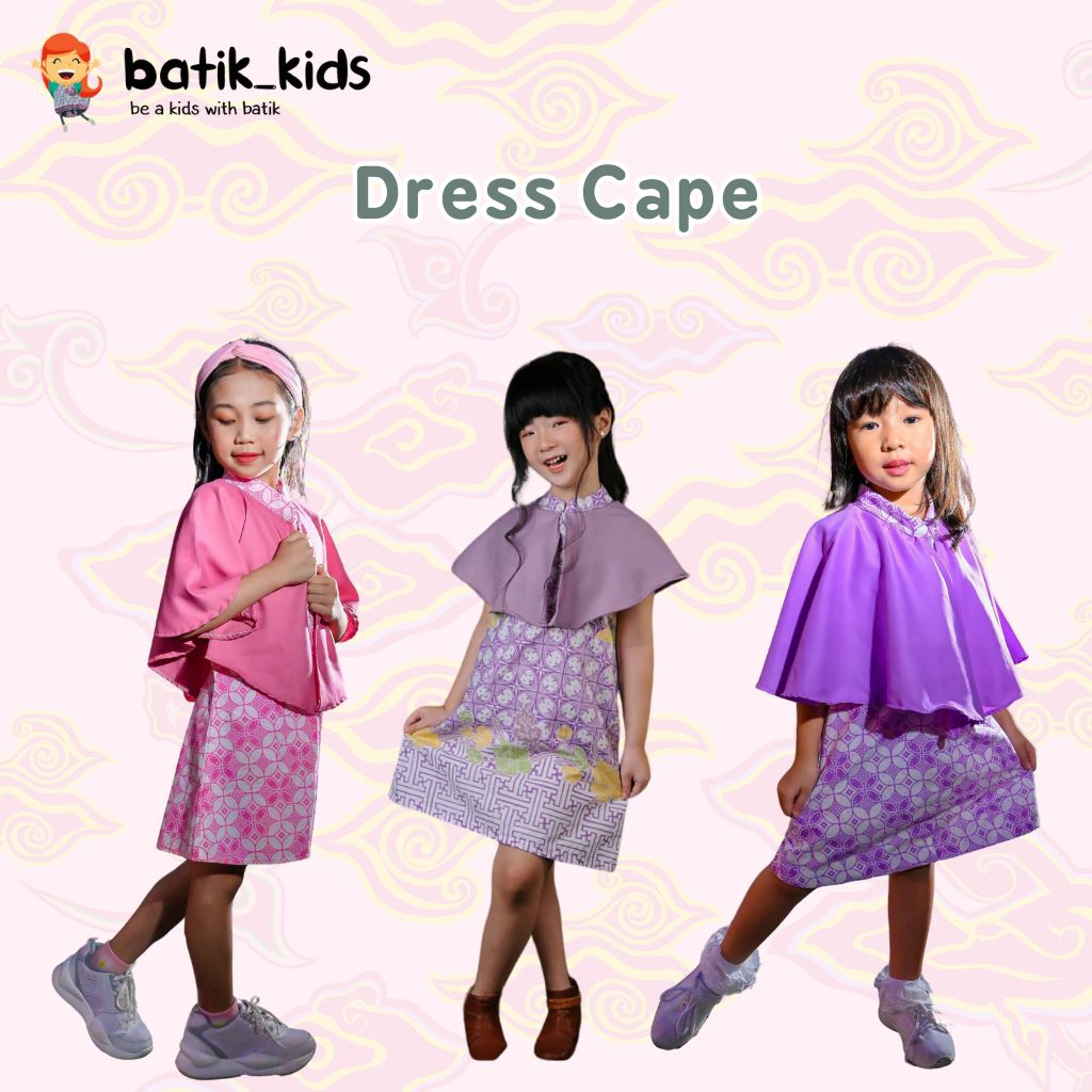 Jual Couple Dress Kemeja Batik Ungu Soft Cape Lilac Baju Batik Kakak ...