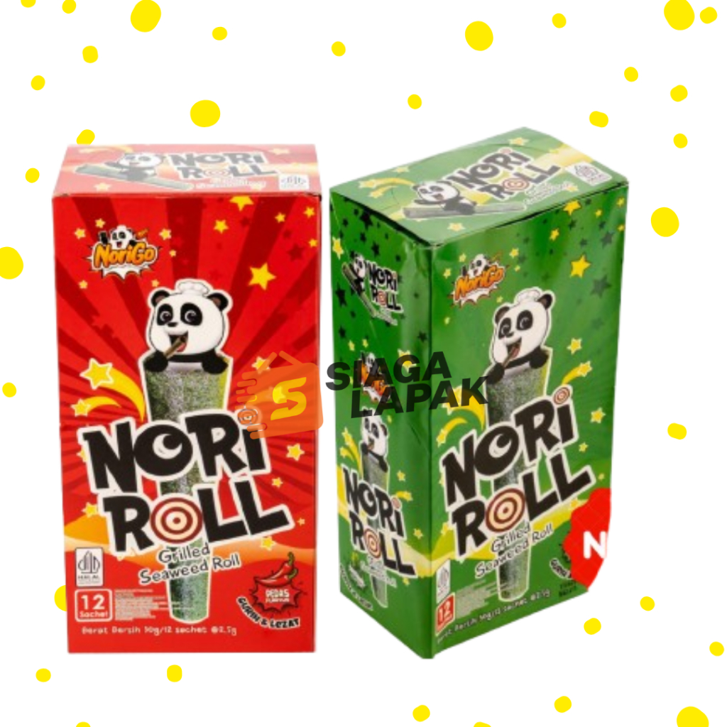 Jual Nori Roll 1 BOX ISI 12 Sachet Rumput Laut Norigo All Varian [BELI ...