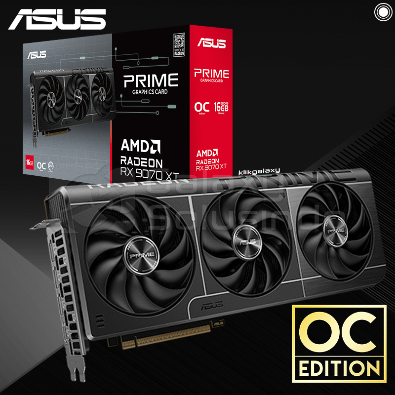 Jual ASUS Radeon RX 9070 XT PRIME 16GB OC GDDR6 RDNA 4 - VGA RX9070 ...