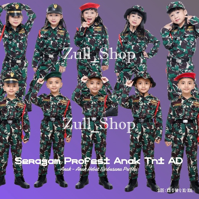 Jual KODE O37U BAJU SERAGAM PDL TNI ANAK LAKI LAKI PEREMPUAN COWOK CEWE ...