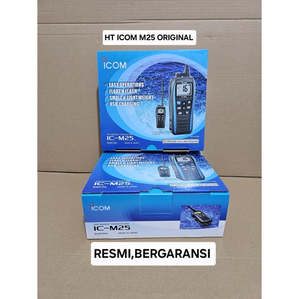 Jual HT ICOM M25 ORIGINAL HANDY TALKIE MARINE WATERPROOF | Shopee Indonesia