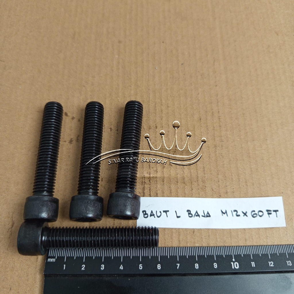 Jual BAUT L M12X60 BAJA PANJANG 6 CM 6CM BAUD L BAJA M12 X 60 KUNCI L10 L 10 KUNCI PAS 19 FULL ...