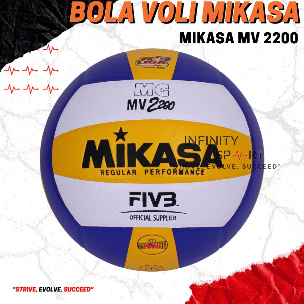Jual Bola Voli MV 2200 SUPER GOLD Bola voli original import Murah Meriah | Shopee Indonesia