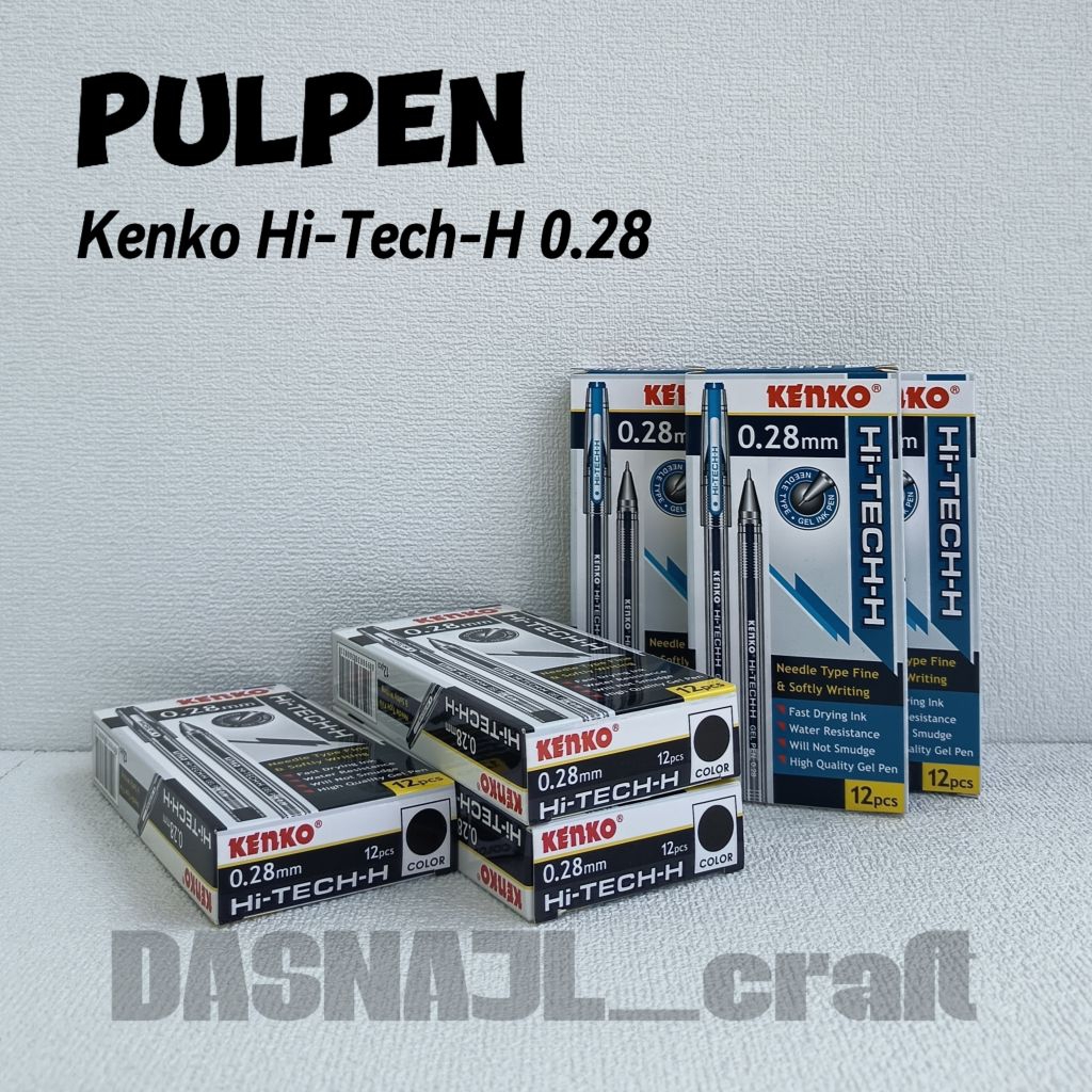 Jual ( 1 pack / 12 pcs ) Pulpen Hi Tech H 0.28 Kenko Hitech Hitech h 0.28 | Shopee Indonesia