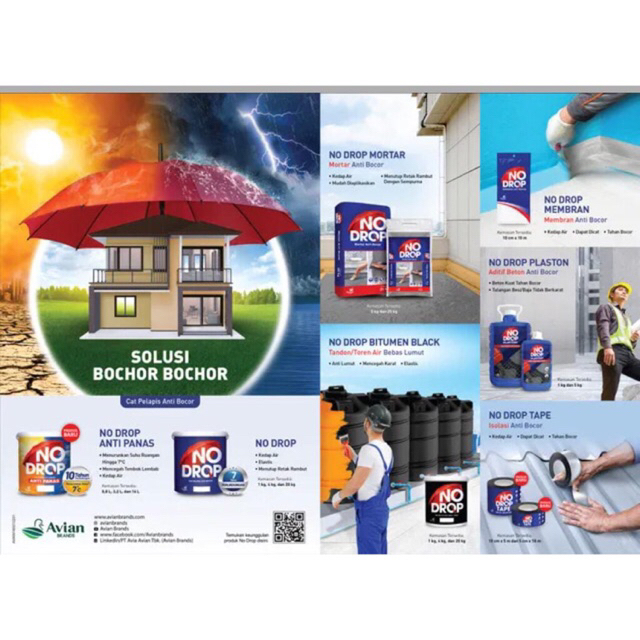 Jual Cat Tembok No Drop 1 Kg Anti Bocor | Shopee Indonesia