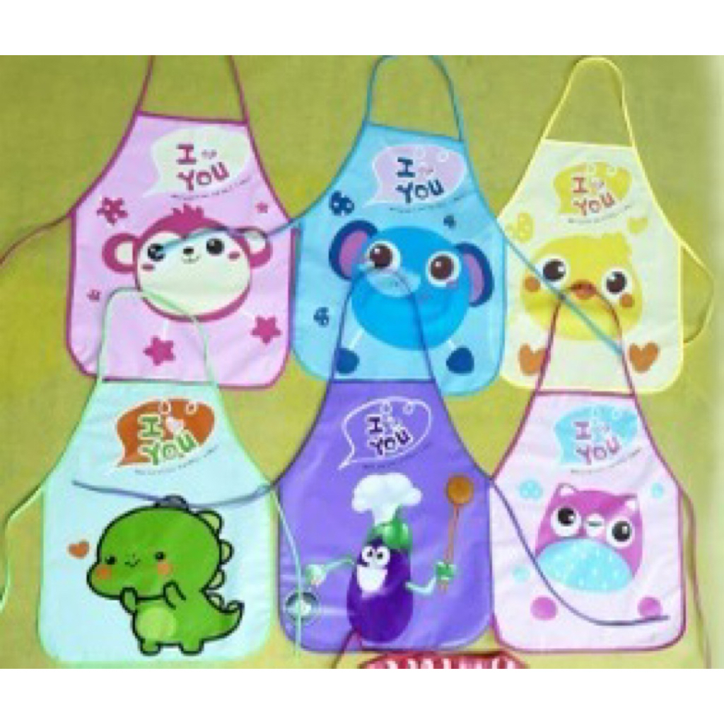 Jual LILOMILO Painting Apron 2 in 1 set/celemek lukis anak dan sarung ...