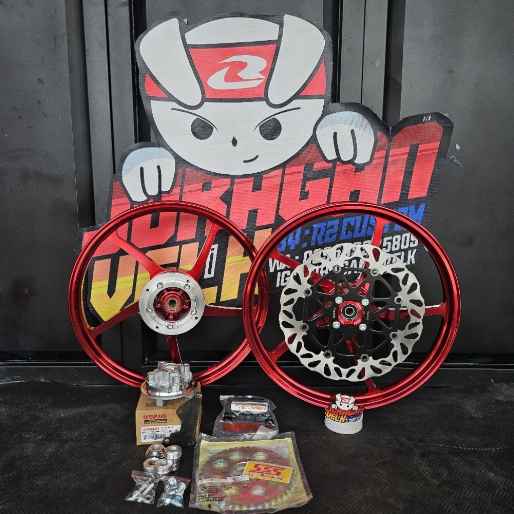 Jual wheelset velg enkei MUTAKIN 525 pnp crf klx dtracker ninja cbr ...