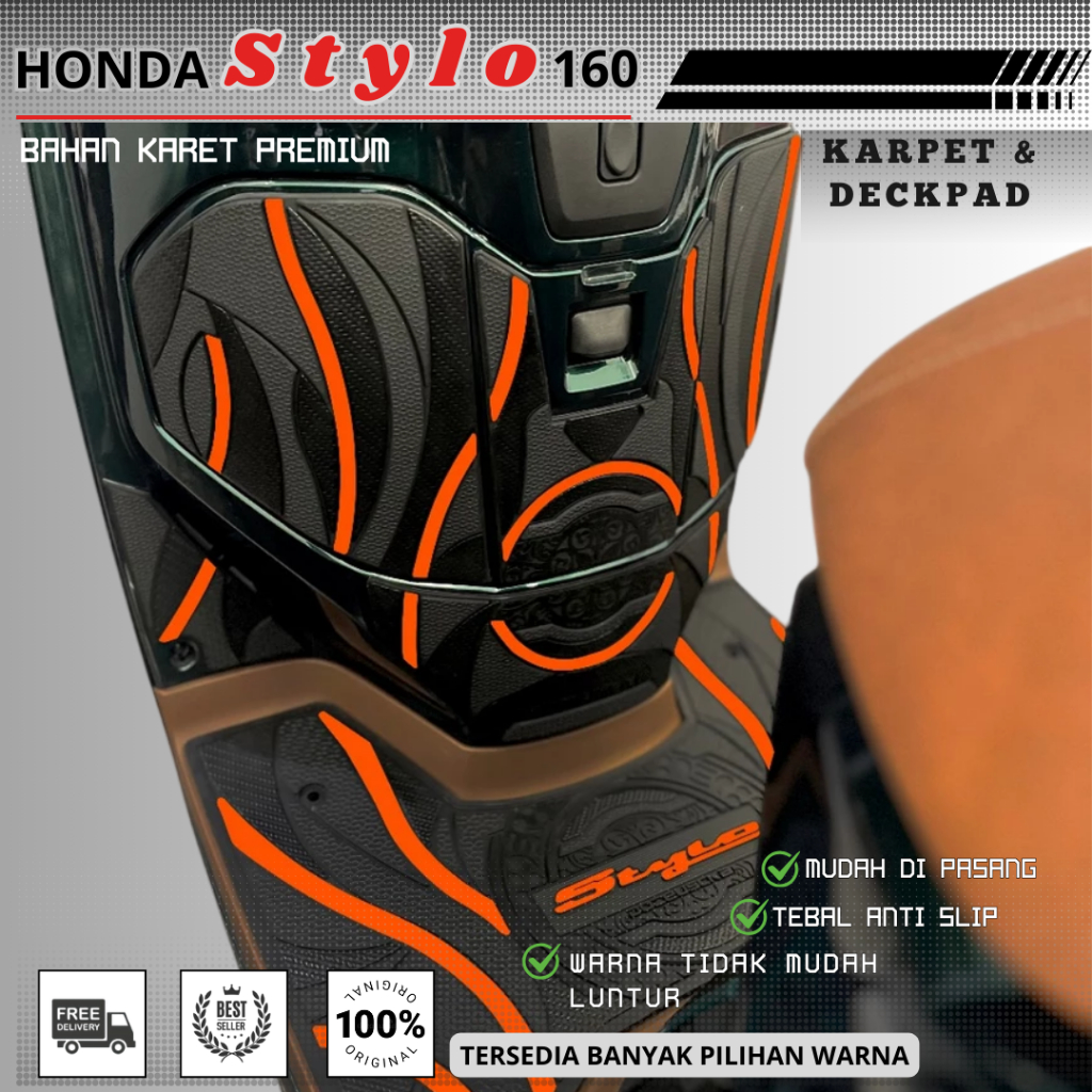 Jual Karpet Deckpad Stylo 160 / Aksesoris Motor Stylo 160 Deckpad ...