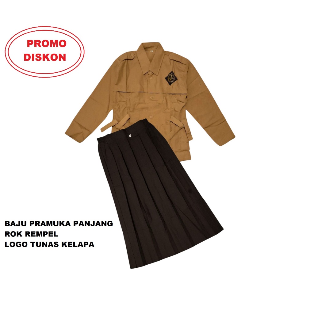 Jual Seragam Sekolah SD MI - Setelan Seragam Merah Putih Lengan Panjang Perempuan - Setelan ...