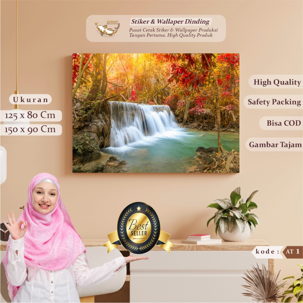 Jual Wallpaper Custom 3d Walpaper Dinding Sticker Pemandangan Alam ...