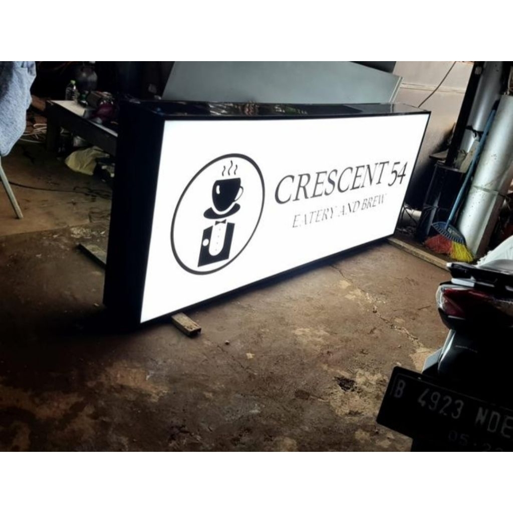 Jual neon box custom neon box 2 sisi | Shopee Indonesia