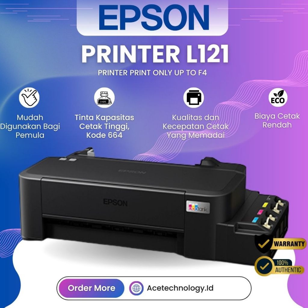 Jual Printer Epson L121 (Print Only) EcoTank Infus Original | Pengganti ...