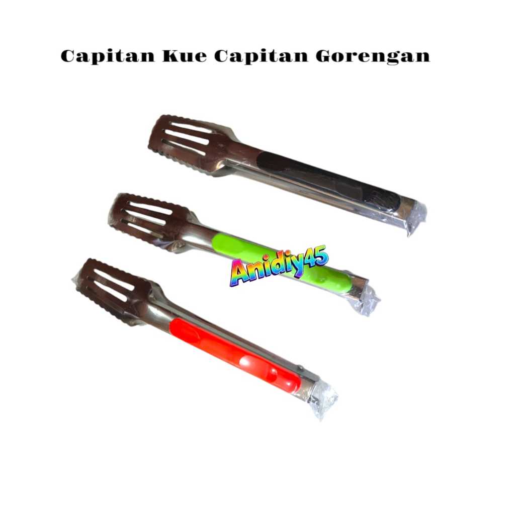 Jual pencapit kue stainless steel komodo/japitan makanan stainless ...