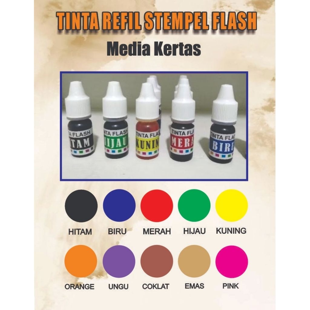 Jual Tinta Refil Stampel Flash Media Kertas | Shopee Indonesia