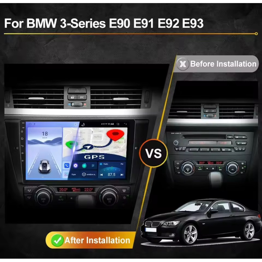 Jual Head Unit Android BMW E90/E91/E92/E93 (New Model Layar 9 inch ...