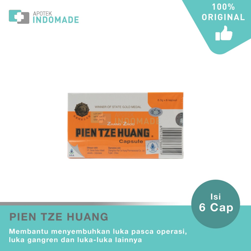 Jual Pien Zhe Huang ASLI - Original Kapsul Pien Tze Huang untuk Luka ...