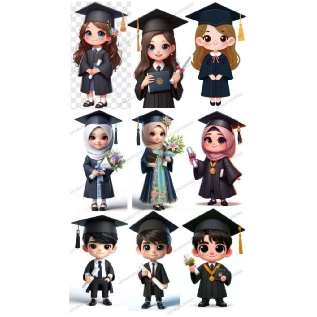 Jual Topper Wisuda | Topper Buket Bunga Wisuda Graduation Topper Cake ...