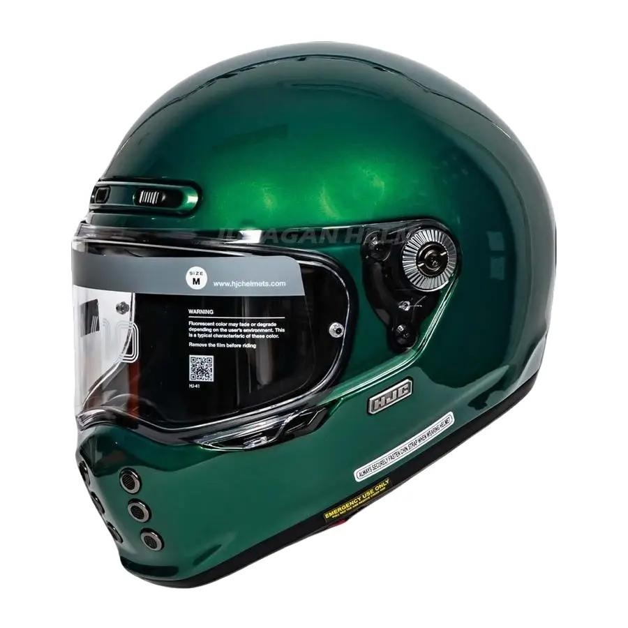 Jual HJC V10 DEEP GREEN VINTAGE HELMET | Shopee Indonesia