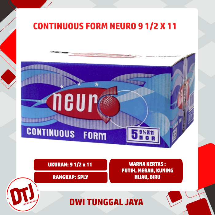 Jual Kertas Continuous Form Neuro 9,5" x 11" 5 Ply | Shopee Indonesia