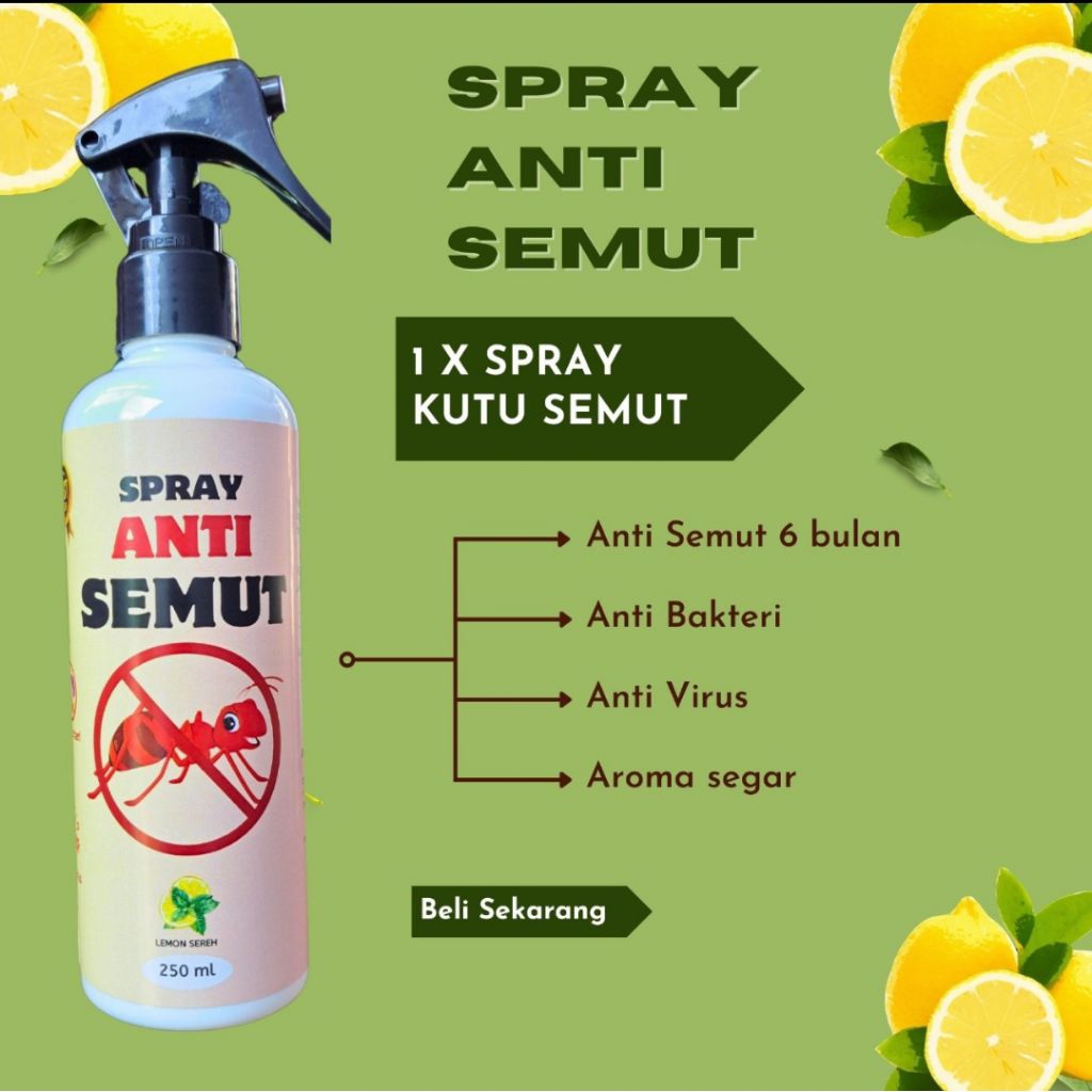 Jual RACUN SEMUT SPRAY/SEMPROT AROMA LEMON 250ML | Shopee Indonesia