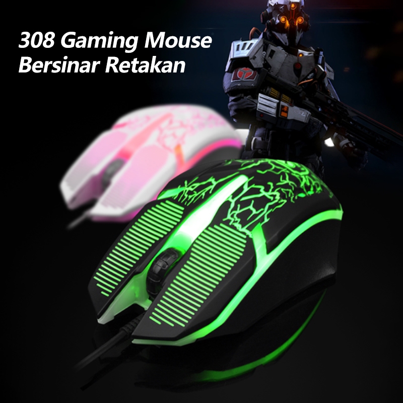 Jual Kombo Keyboard dan Mouse Gaming 308/G701 dengan Lampu RGB Cahaya ...