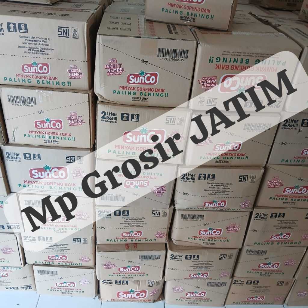 Jual SUNCO 2 LITER MINYAK GORENG 1 DUS ISI 6 PCS | Shopee Indonesia