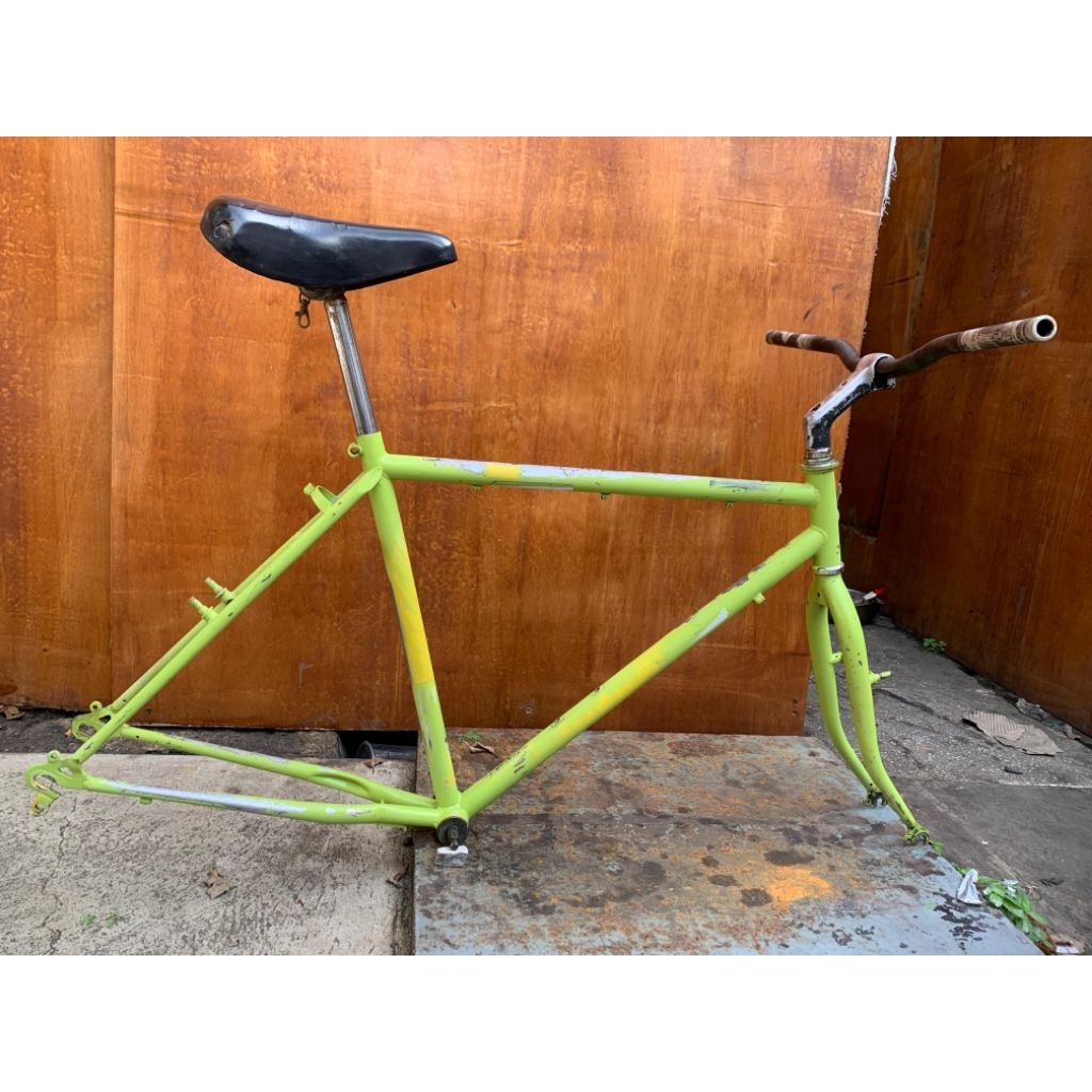 Jual frame sepeda commuter bike federal street cat 550 asli kuning ...