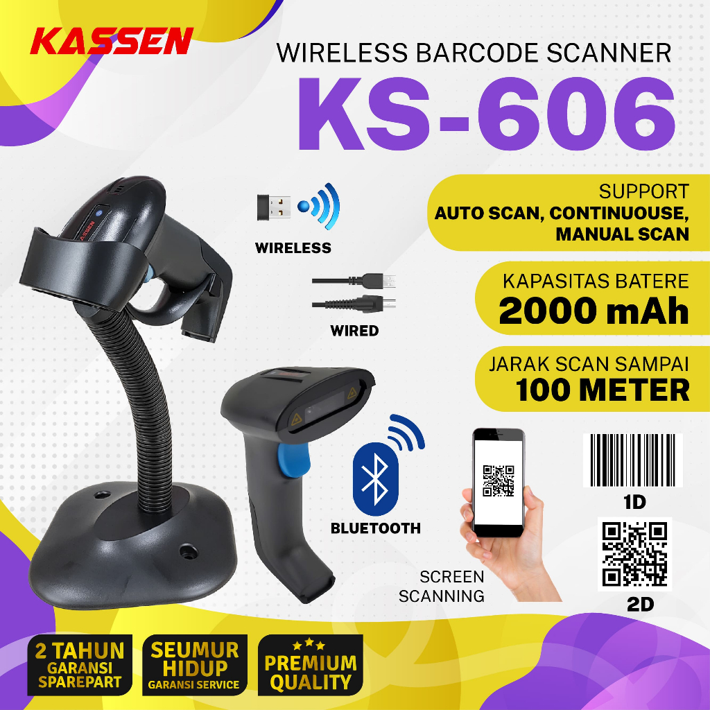 Jual SCANNER KASSEN 1 DIMENSI KS601 - 2DIMENSI KS605 - KS606 2 DIMENSI ...