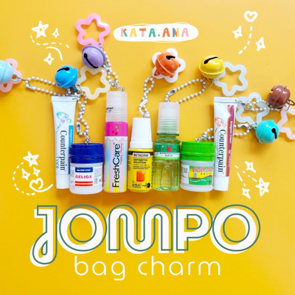 Jual JOMPO Bag Charm by KATA.ANA | gantungan kunci freshcare keychain ...