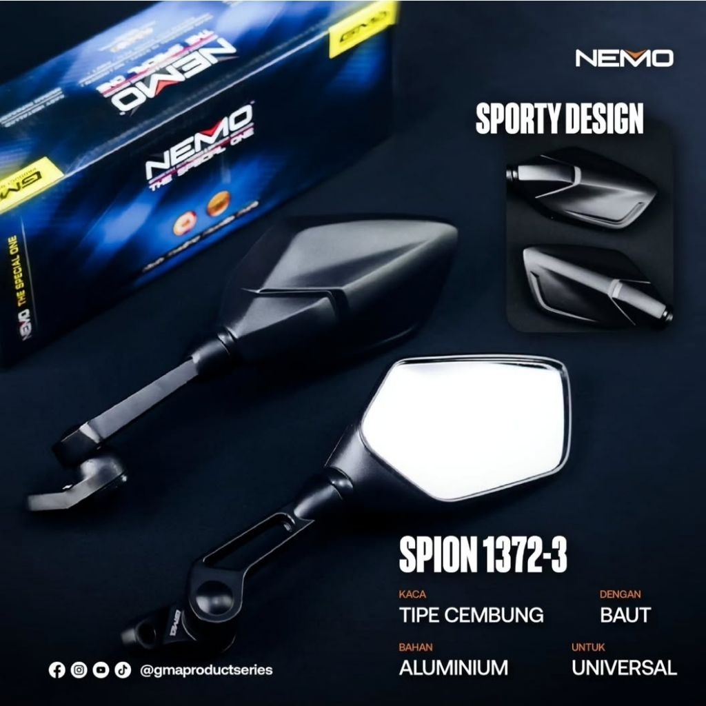 Jual Spion Nemo Kaca Cembung 1372-3 Beat Scoopy Vario Pcx Adv Nmax ...