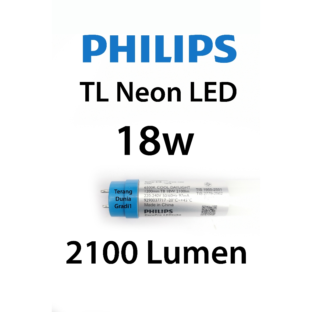 Jual Lampu TL LED 18w Philips 2100 lumen Philips Neon LED 18w 2100 ...