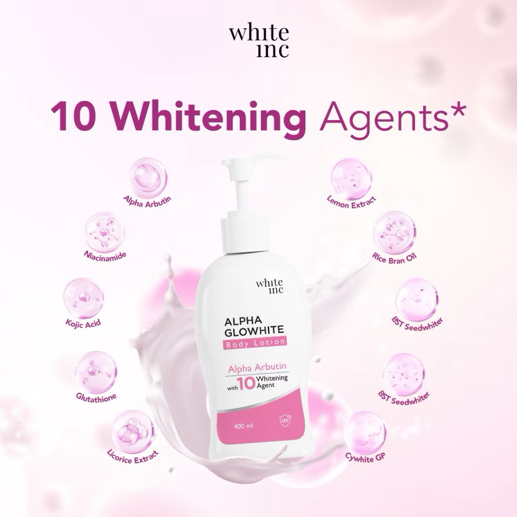 Jual [400ml] WHITE INC Alpha Glow White Body Lotion Whitening ...