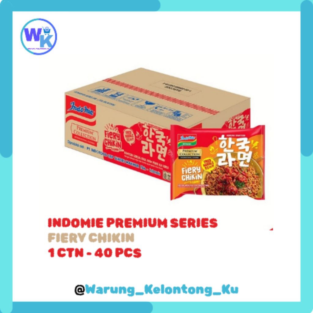 Jual Indomie Mie Goreng Premium Korean Fiery Chikin 95gr | 1 Dus Isi 20 ...