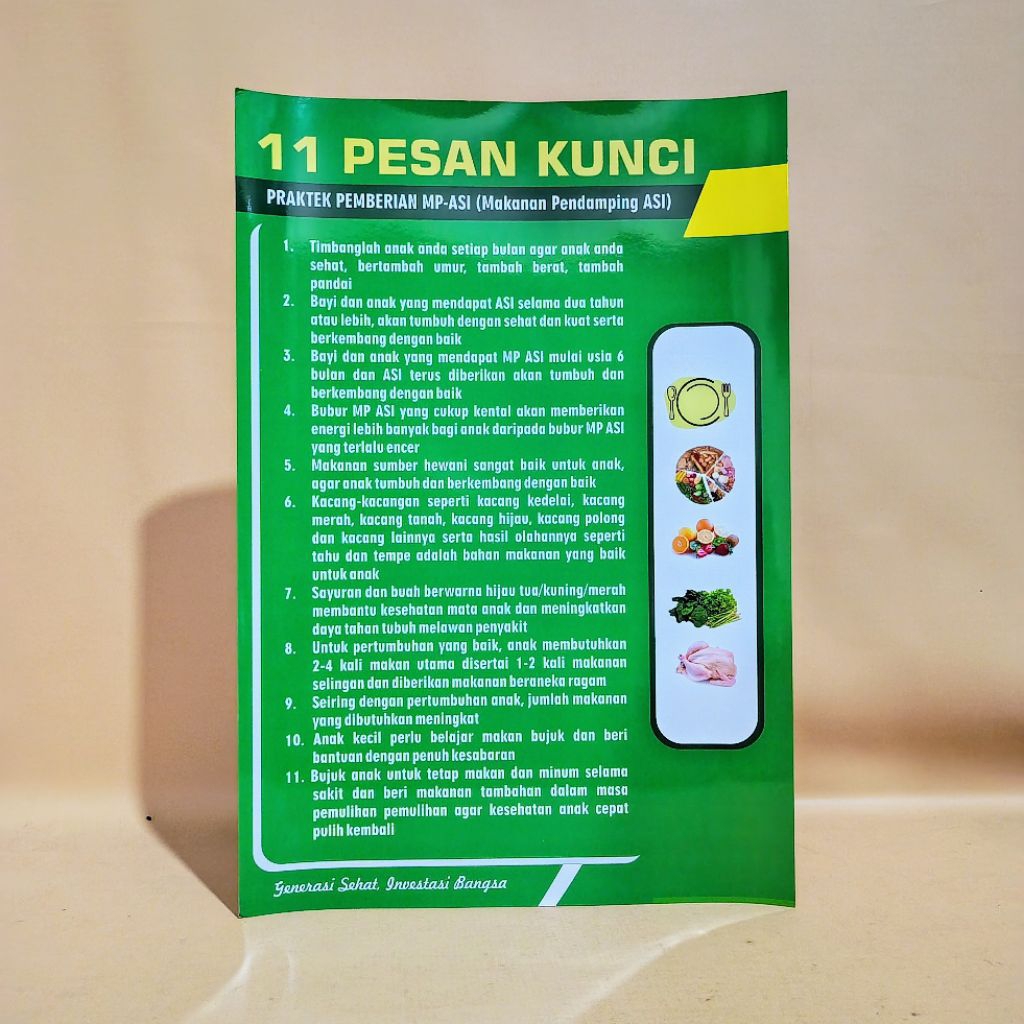 Jual Poster 11 Kunci Pemberian Mp-Asi - Poster Isi Piringku - Poster ...