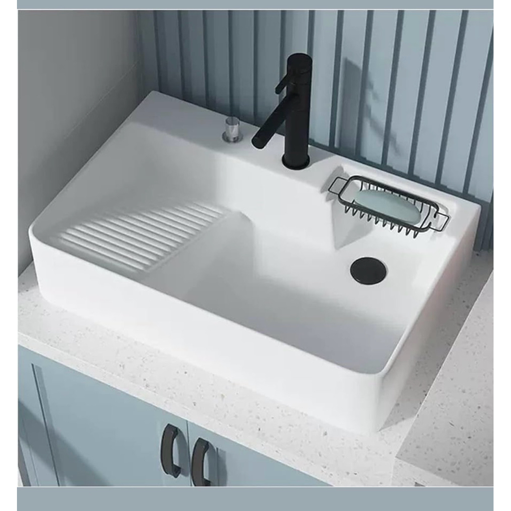 Jual Wastafel Cuci Baju Terazzo RESIN / Wastafel laundry Terazzo RESIN ...