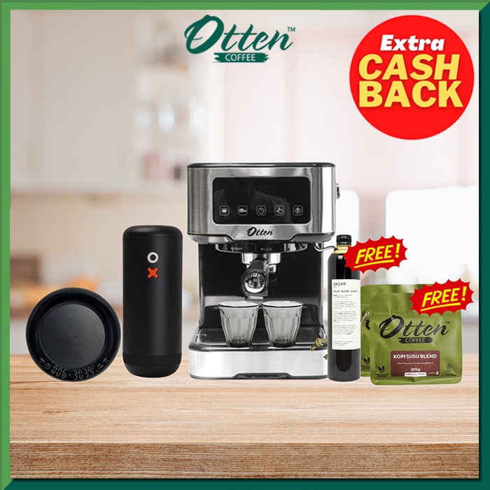 Jual Paket Mesin Kopi Susu Gula Aren Rumahan Otten Ottura Silver ...