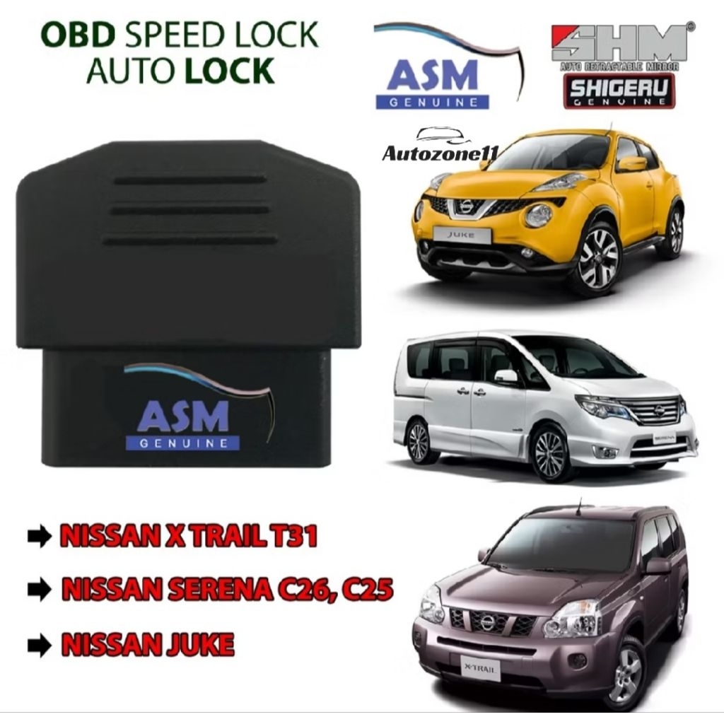 Jual obd speed lock / auto lock nissan X trail t31 serena c25 c26 juke ...