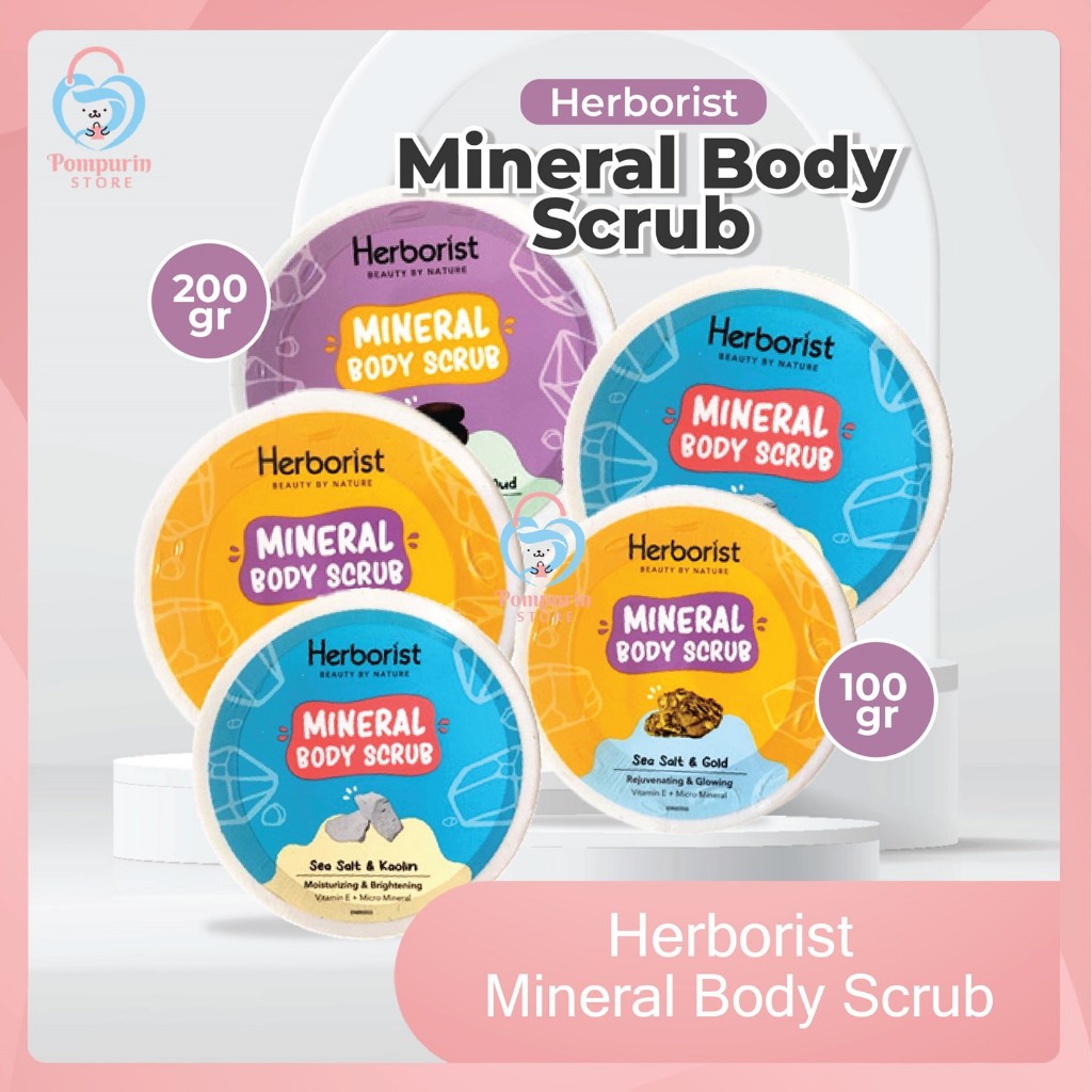 Jual Herborist Mineral Body Scrub 200gr - Sea Salt & Kaolin / Sea Salt ...