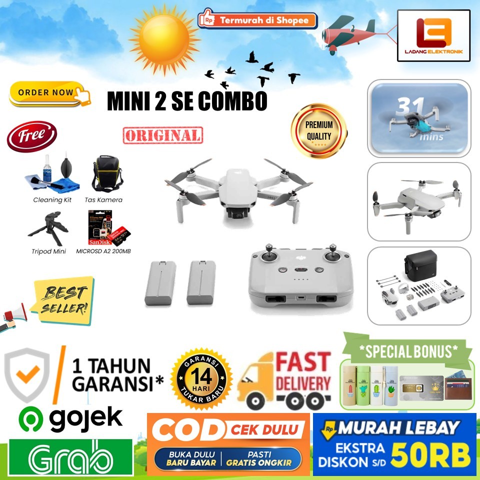 Jual DJI Mini 2 SE Fly More Combo - Camera Drones | Under 249g | 10KM ...