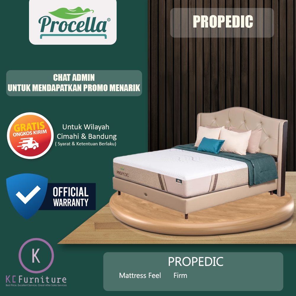 Jual Kasur Springbed Procella - Propedic ( Full Set Dengan Divan dan Sandarann ) | Shopee Indonesia