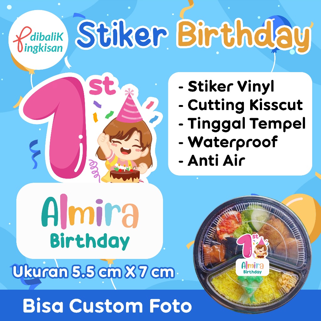 Jual Isi 30 Pcs Sticker Ulang Tahun Anak Sticker Karakter Bento ...